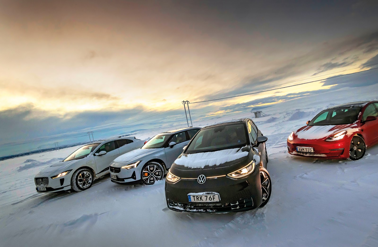 Test: Fyra bra elbilar – i vintertest - Elbilen
