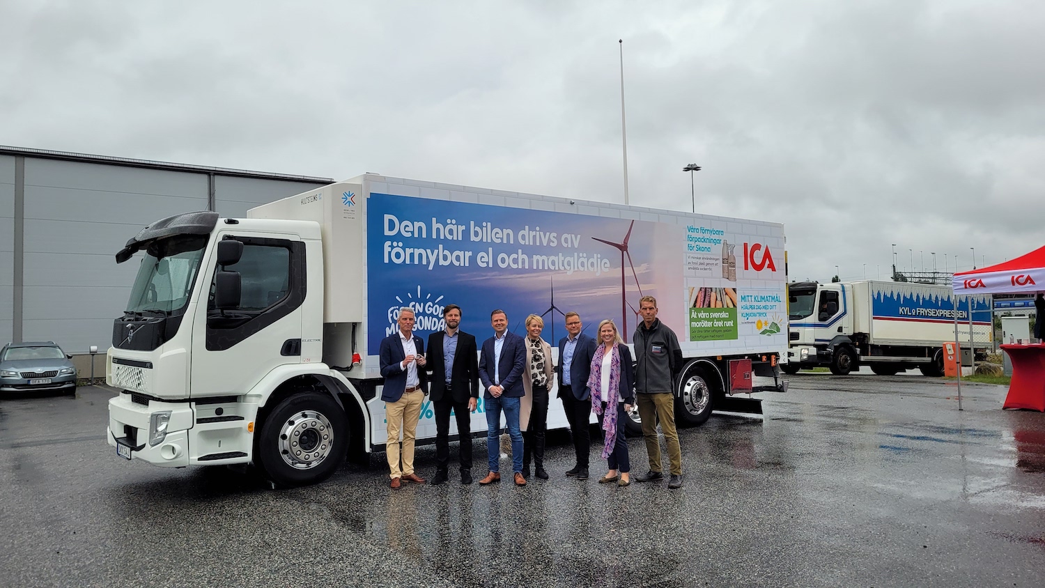 ICA börjar leverera varor med Volvos elektriska lastbil - Elbilen