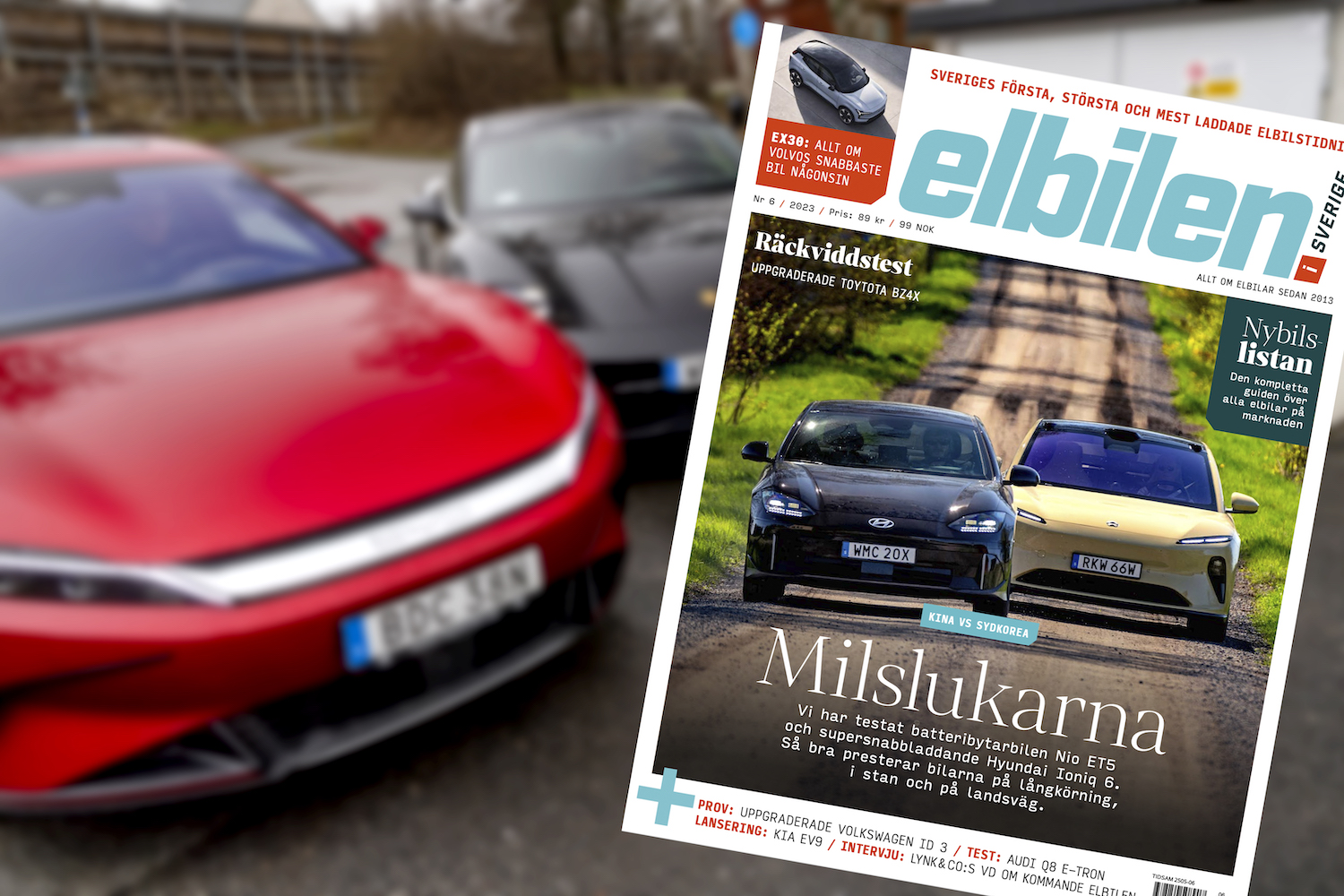 Sedanernas kamp i Elbilen nummer 6 – ute nu! - Elbilen