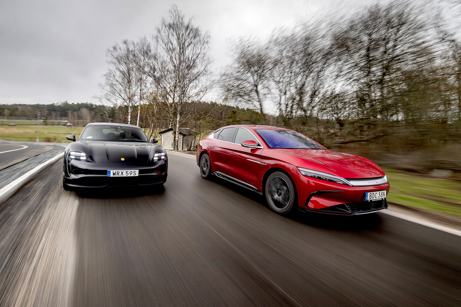 Test: BYD Han vs Porsche Taycan – En på miljonen - Elbilen