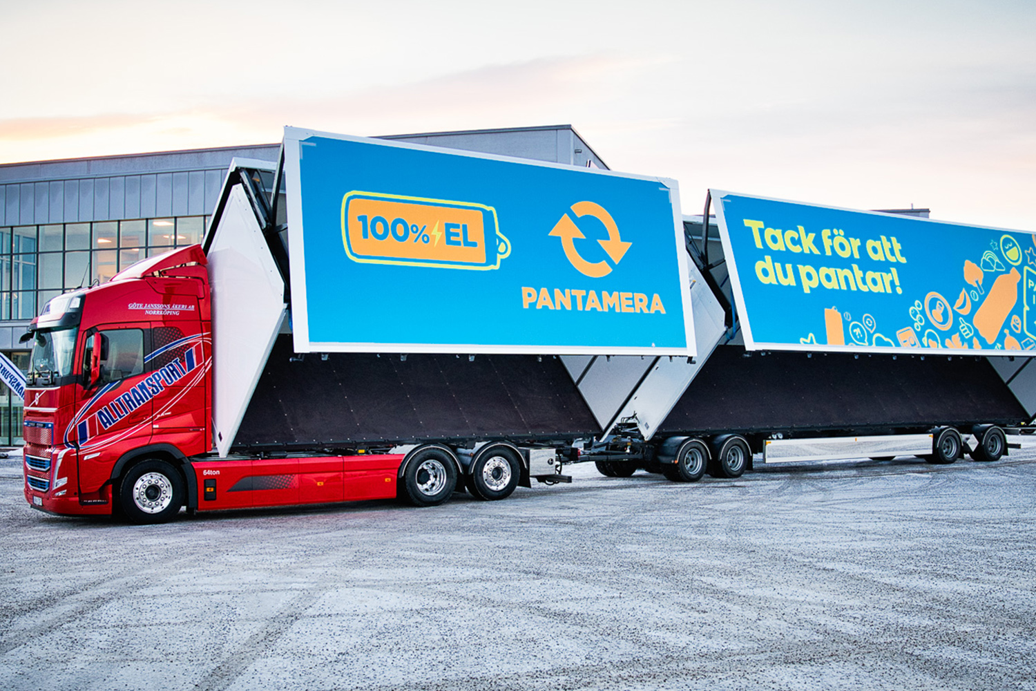 Unik eldriven lastbil för transport av pantflaskor - Elbilen