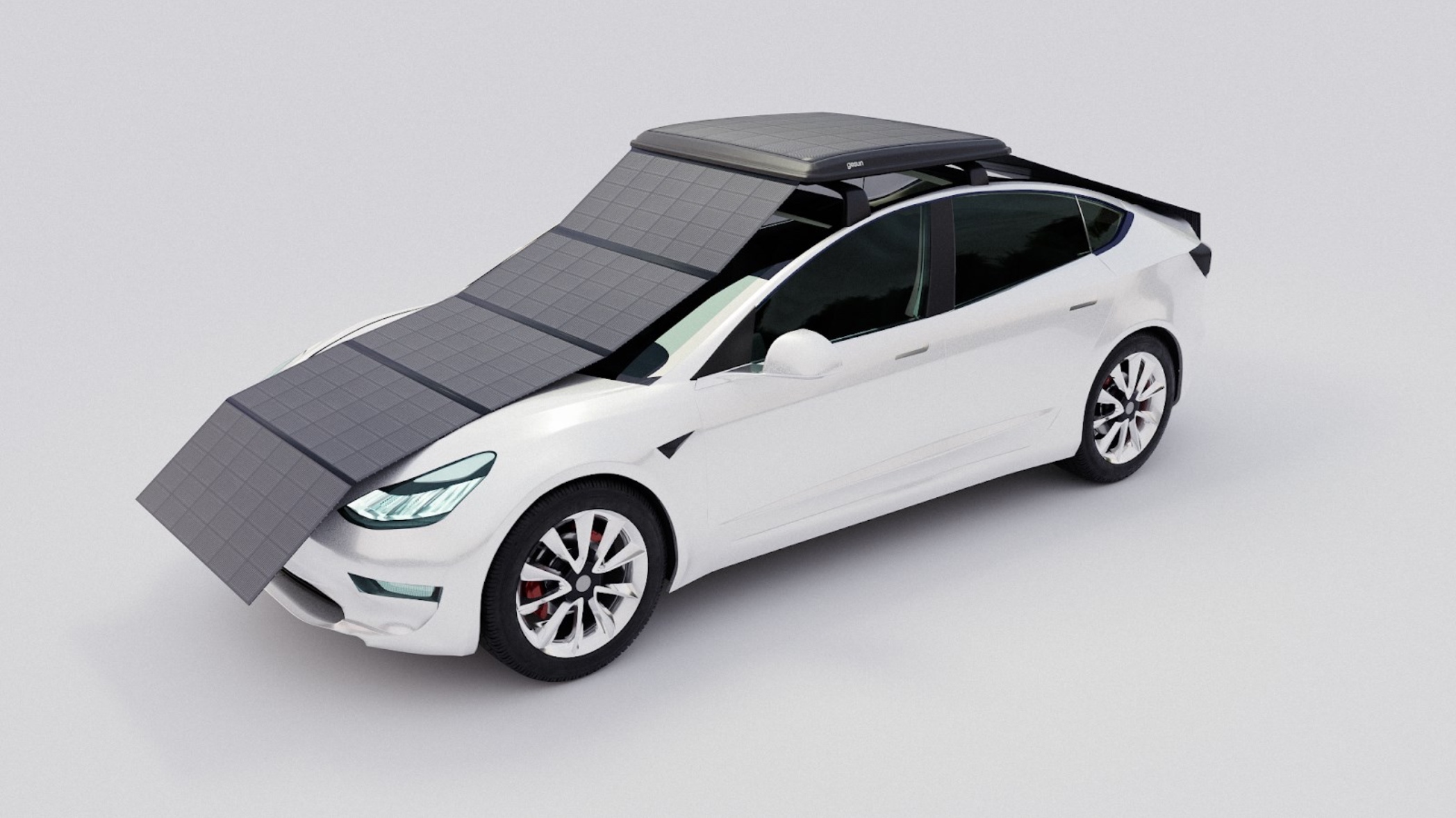 Takbox med utfällbara solceller – ladda med solen överallt - Elbilen