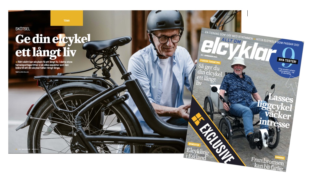 Sommartidningen finns att läsa (på Readly) - Allt om elcyklar